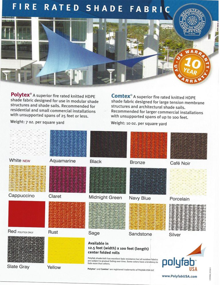 PolyTex_Comtex_Colors | Shade Sails